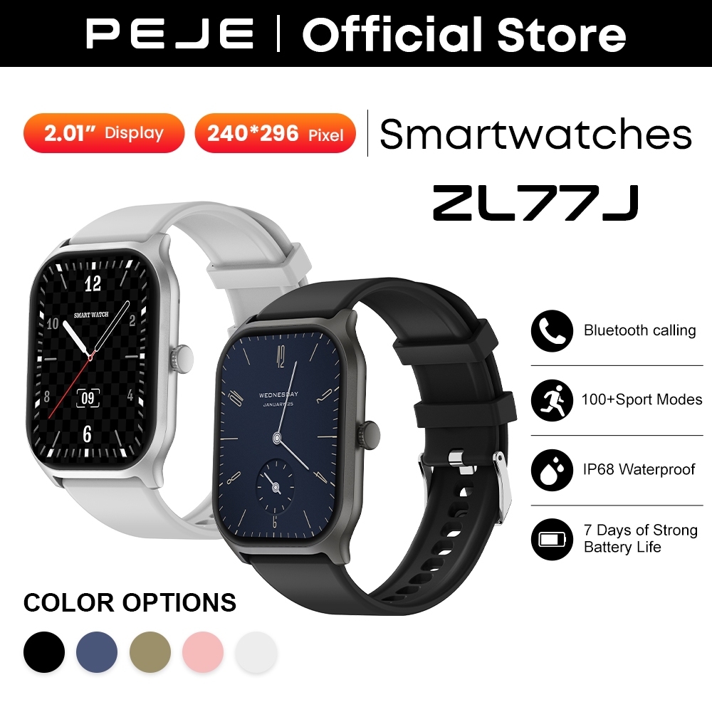 [PEJE ZL77J] Smart Watch Men Women Bluetooth Call Data Monitoring ...