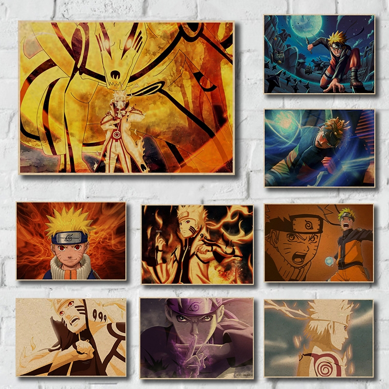 Texture upgraded! Uzumaki Naruto kraft paper poster. The marks of time ...