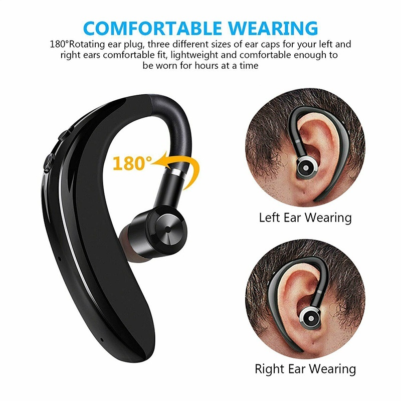 S109 Bluetooth Headset 5.0 Wireless Earphone Handsfree Business Driver ...