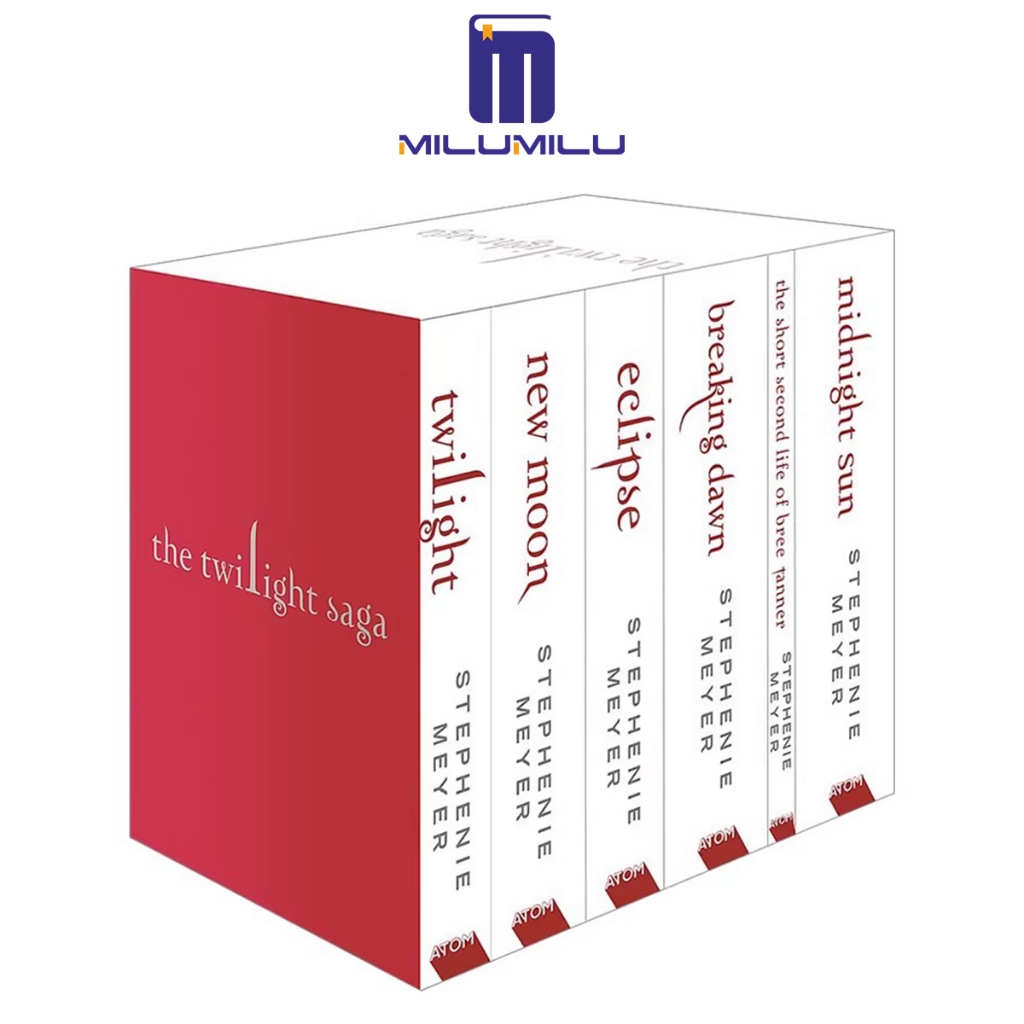 6Pcs The Twilight Saga 6 Books Set Paperback Boxed by Stephenie Meyer ...