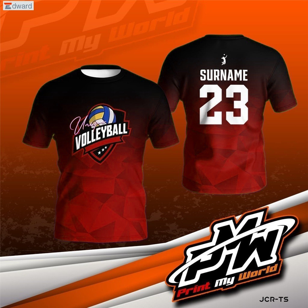 Edward-【Free Customize Name & Number】NEW ! VOLLEYBALL FULL SUBLIMATION ...