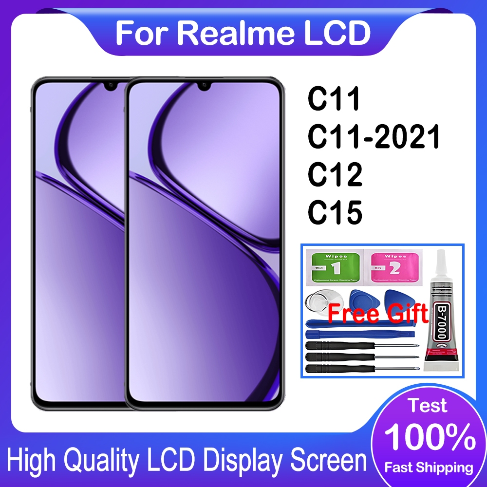 For Realme C15 Realme C11 Realme C12 Realme C11-2021 LCD Display Touch Screen Replacement ...