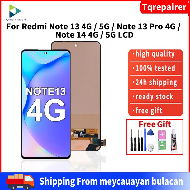 [Tqrepairer ] For Xiaomi Redmi Note 13 4G / 5G / Note 13 Pro 4G / Note 14 4G / 5G LCD DIsplay ...