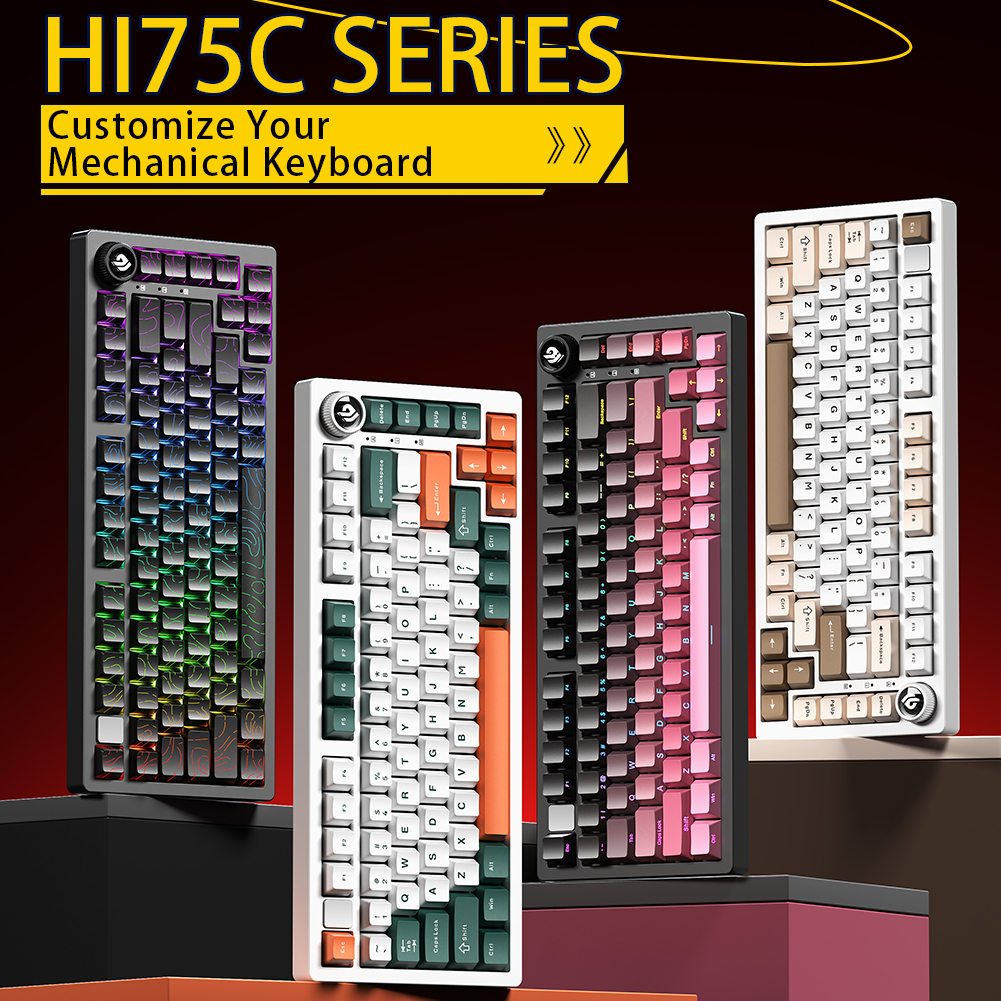 AULA LEOBOG Hi75C PRO Customized Mechanical Keyboard 81 Keys 2.4G ...