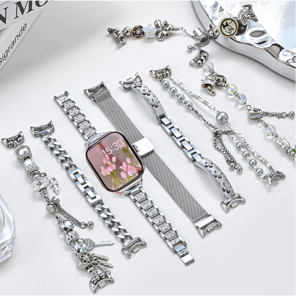 Silver Watch Strap Compatible For Redmi Watch 5 active Strap Metal ...