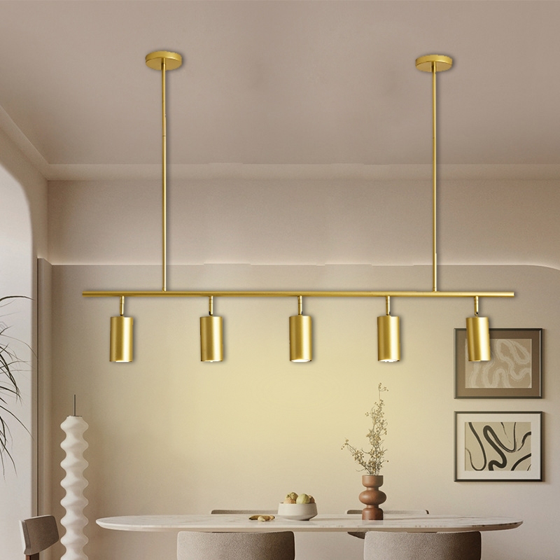 Modern Gold Pendant Light Spotlight Dining Light, Industrial Decor ...