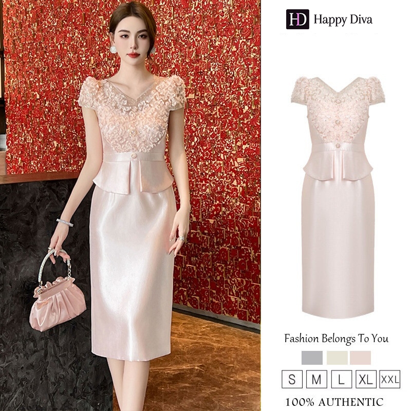 Happy Diva Women's Dresses Grey Dresses Pink Dresses Satin Dresses Work Dresses Hiso Dresses ...