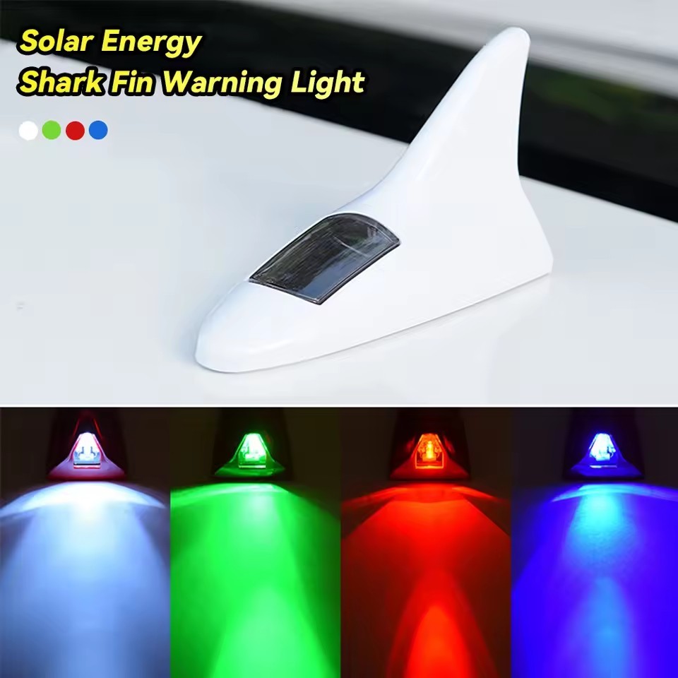 Universal LED Light Car Shark Fin Antenna Roof Tail Modification Light ...