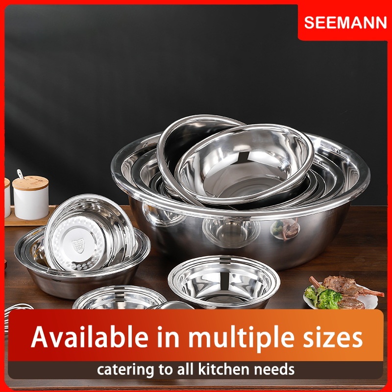 304 Stainless steel washing basin and thick round washbasin large ...