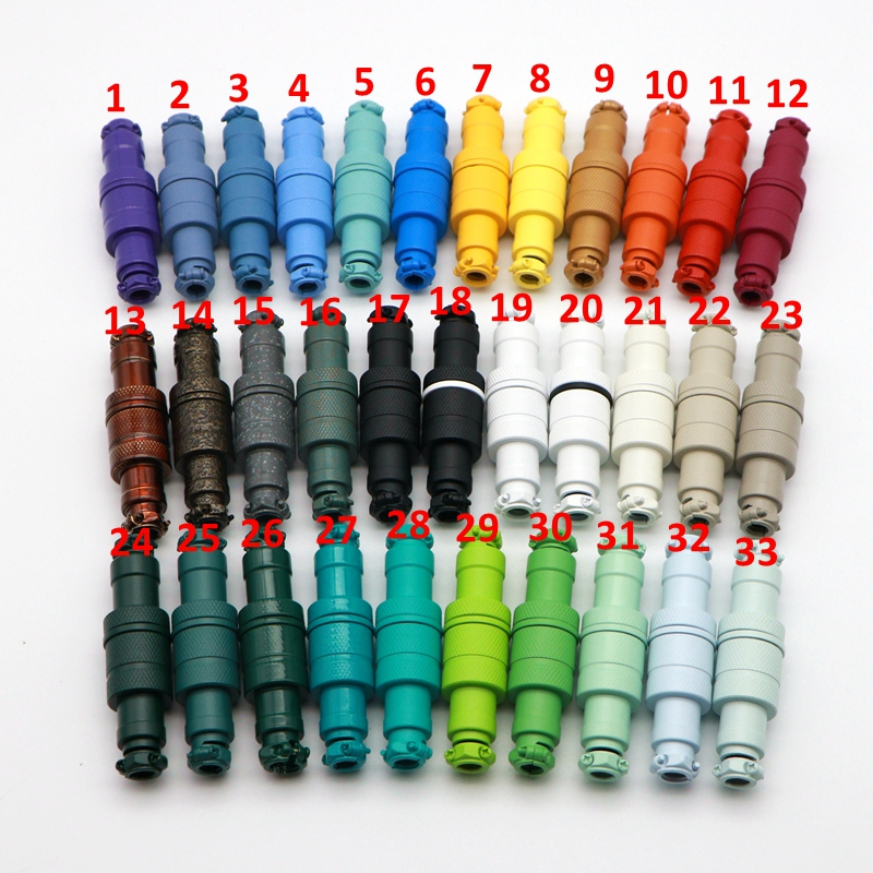 Multicolor Matt Shiny 5Pin GX16 Aviator for Keyboard Coiled USB-A to ...