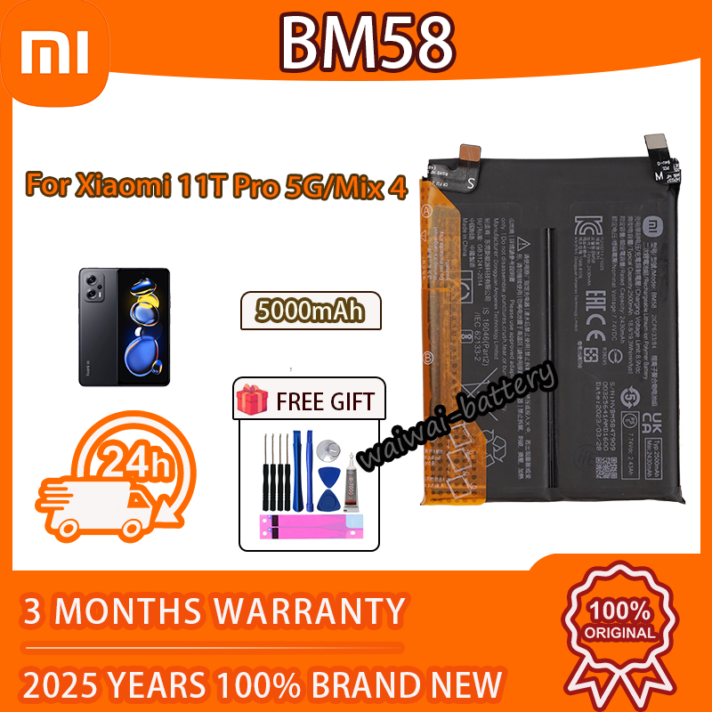 Xiaomi 11T Pro 5G battery original replacement/Model BM58 5000mAh plus ...