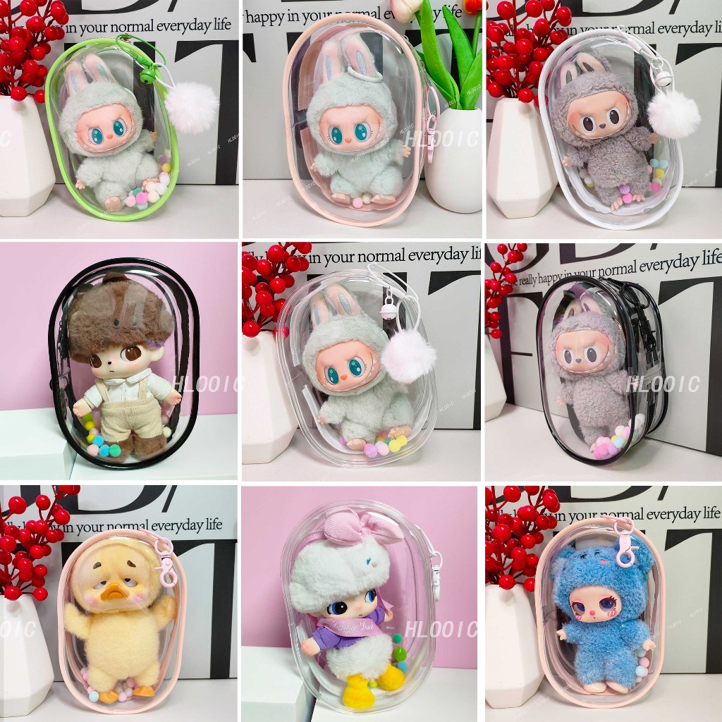 15cm 17cm labubu V1 V2 V3 Outing Bag for DIMOO WORLD Liila Bao-ao ...