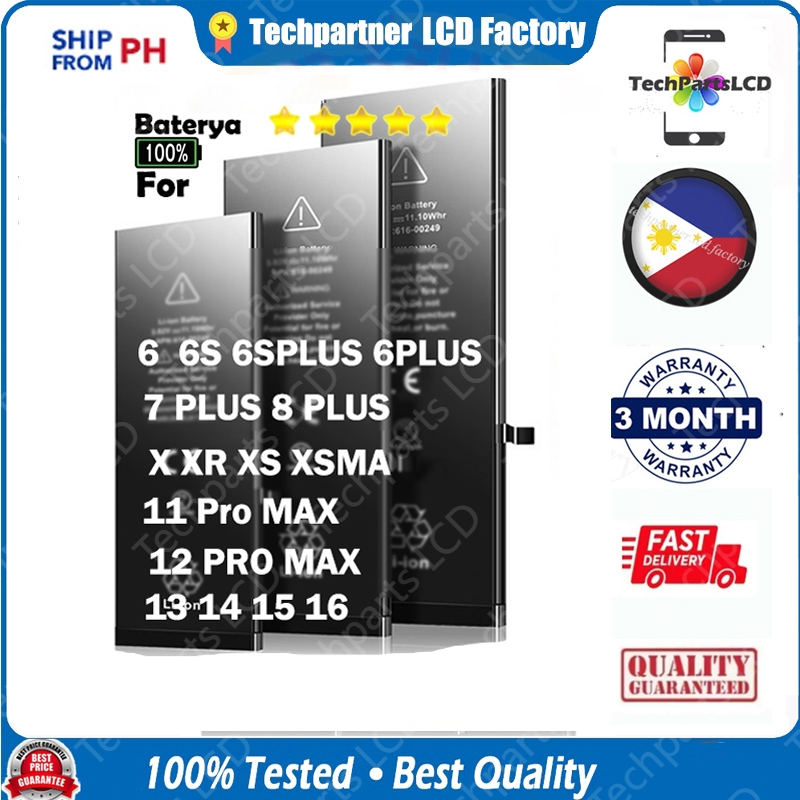【Local shipment】COD battery For 5/5S/6/6S/6Plus/7/7Plus 8/8plus/X/XS/XR ...