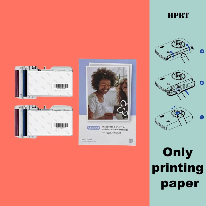 HPRT cp2100 original photo paper, three inch paper, printer specific ...