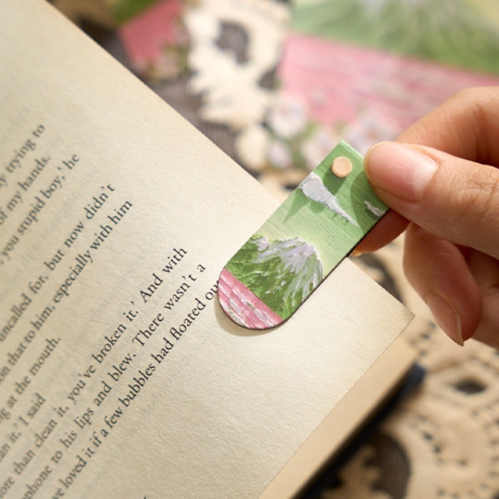 2 Pcs Oil Paintings Themed Magnetic Bookmark Book Marker Clip For ...