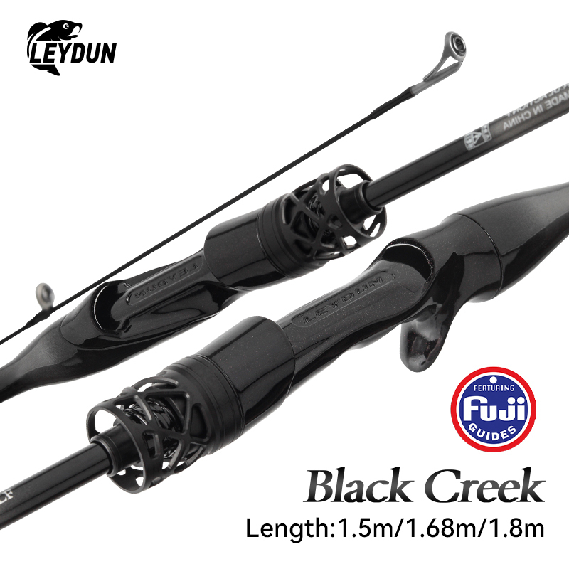 LEYDUN BLACK CREEK Fishing Stream Rod UL 1.5m 1.68m 1.8m Fuji Joran ...