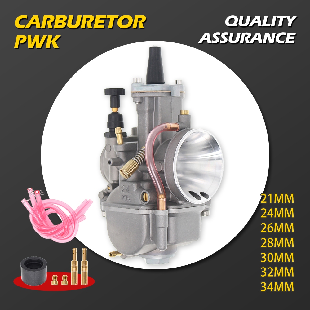 GT-RACING Carburetor Motorcycle Flat Slide PWK KR150 Racing 21mm 24mm 26mm 28mm 30mm 32mm 34mm ...