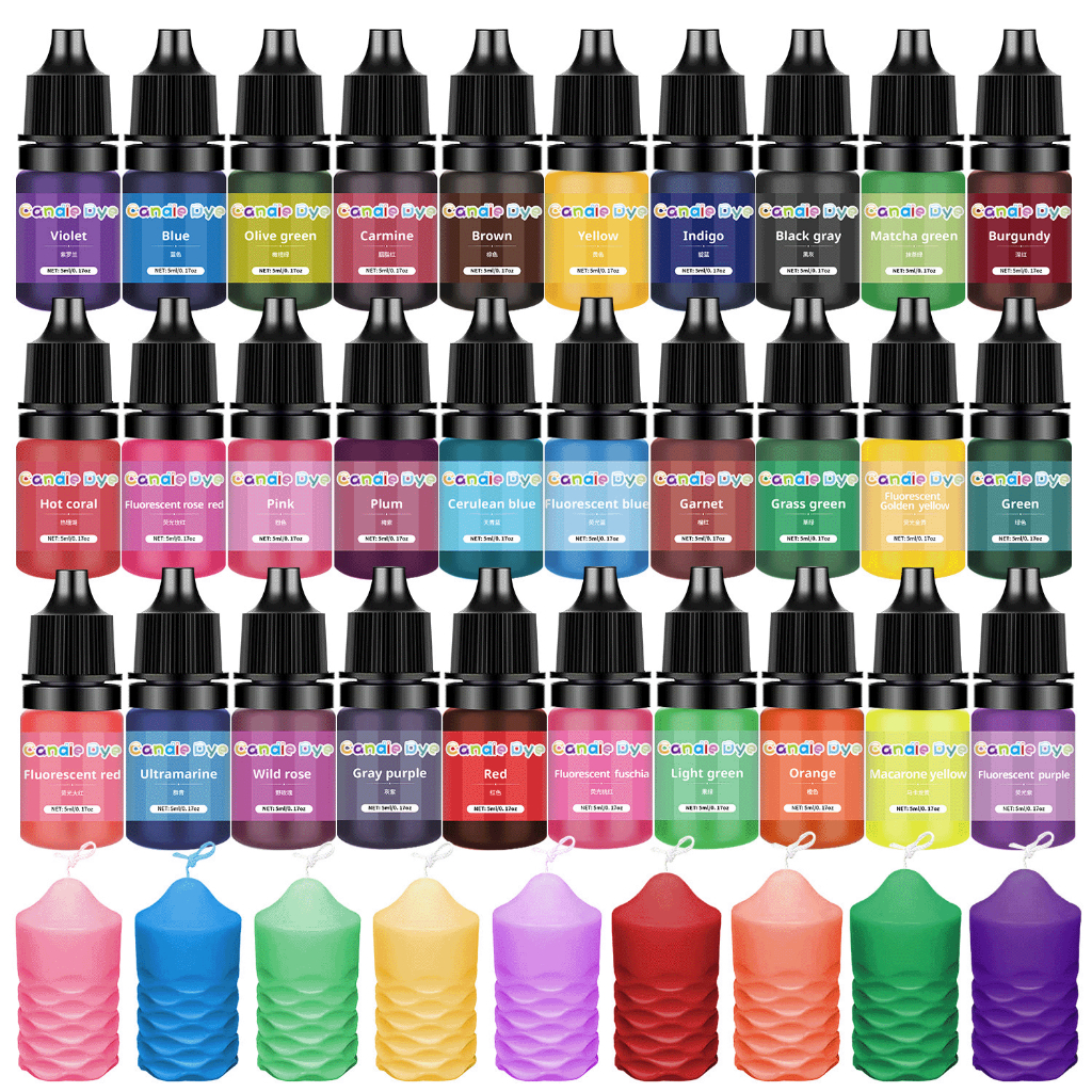 36 Color Candle Dyes Pigment Aromatherapy Liquid Colorant Pigment DIY ...