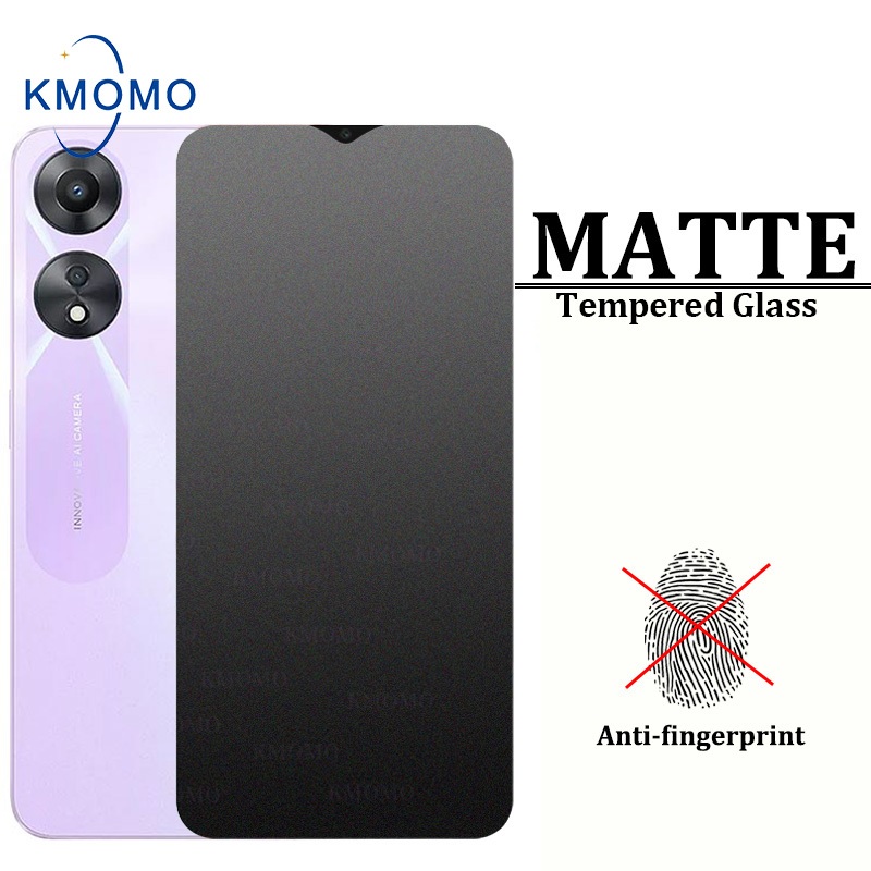 Matte Tempered Glass OPPO A5 Pro 5G A60 A78 A3x A3 A98 A79 A58 4G A38 A18 A17 A17k A96 A76 A55 ...