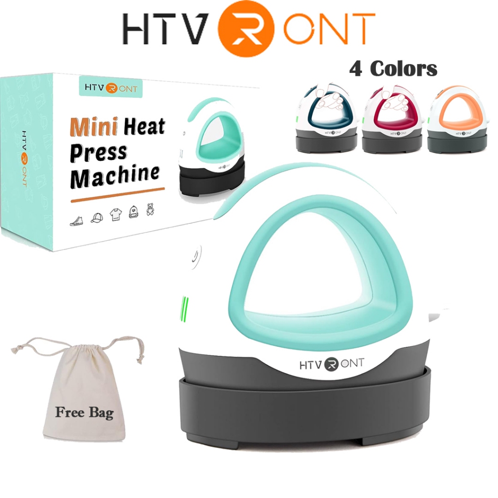 HTVRONT 220v Mini Heat Press Machine Small Meter For T Shirts Portable ...