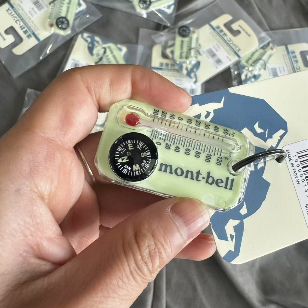 Montbell Japanese Outdoor Luminous Compass Thermometer Trendy Small ...