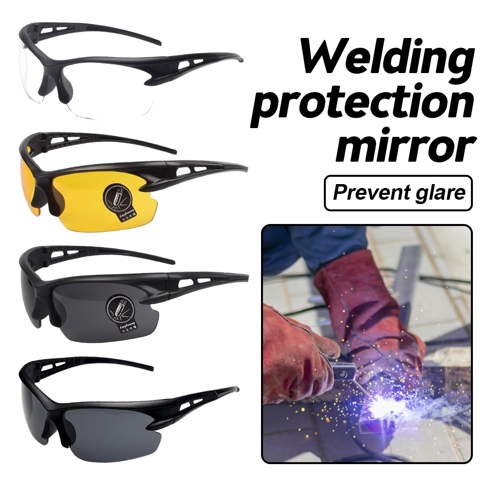 Welding Goggles Eye Protective Safety Glasses for Welders Anti-Glare UV ...