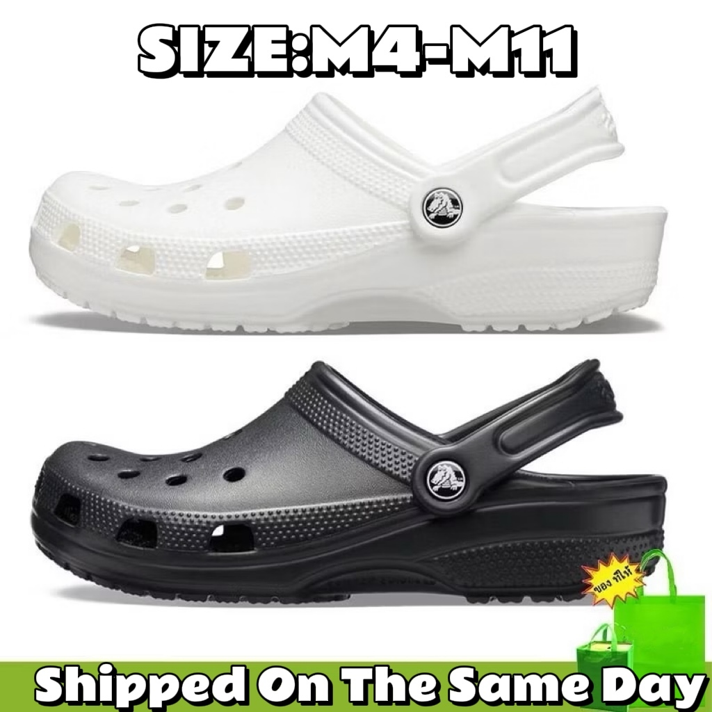 Crocs CLASSIC CLOG Hole Shoes Beach Breathable Anti-Slip Soft Suitable ...