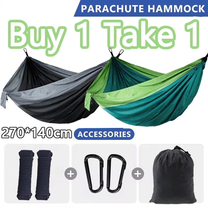 Hiking Outdoor Duyan Hammock For Adult Big Size 180kg Camping Foldable ...