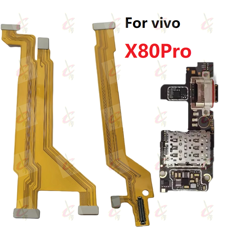 Charging board flex for VIVO X80 Pro Main board Mainboard flex cable ...