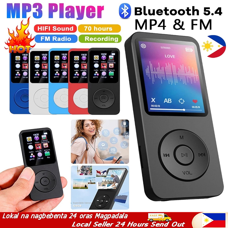(PHI Stock) Mini Mp3 MP4 Player Portable Bluetooth 5.4 Music Player ...
