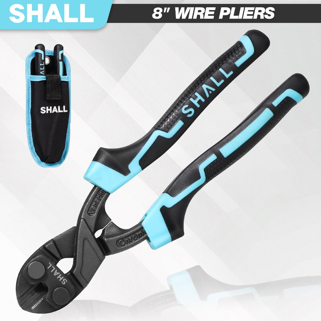 SHALL 8-inch Steel Bolts Cutter Wire Stripping Tool Mini Bolt Cutter ...