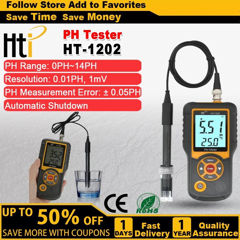 Hti HT-1202 Digital PH Meter PH Tester SmartSensor Farming Water ...