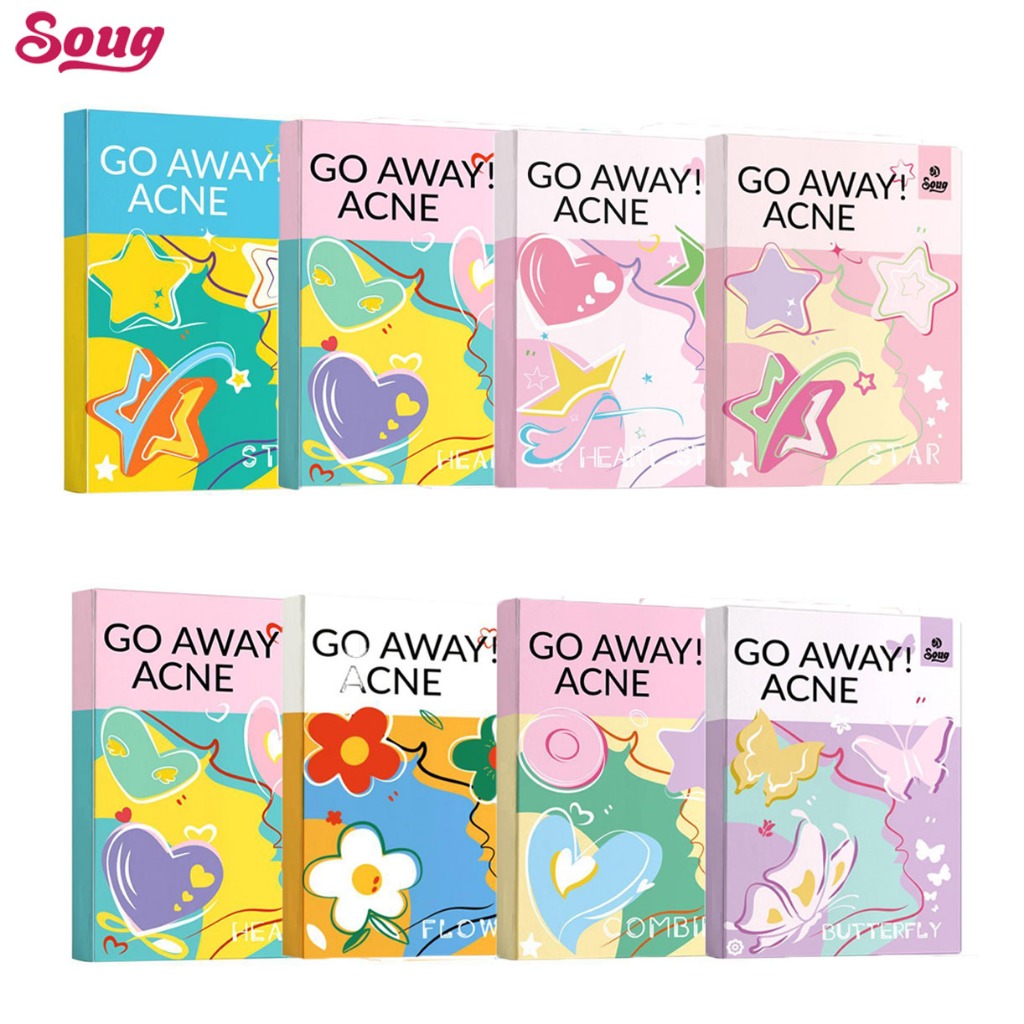 SOUG Acne Pimple Patch Colorful Breathable Star Shaped Waterproof ...
