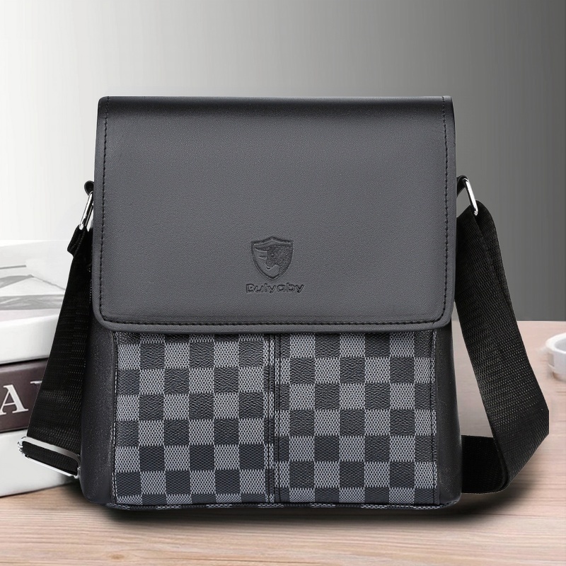 PU Leather Mini Sling Bag for Men Messenger Bag Crossbody Bag Shoulder ...