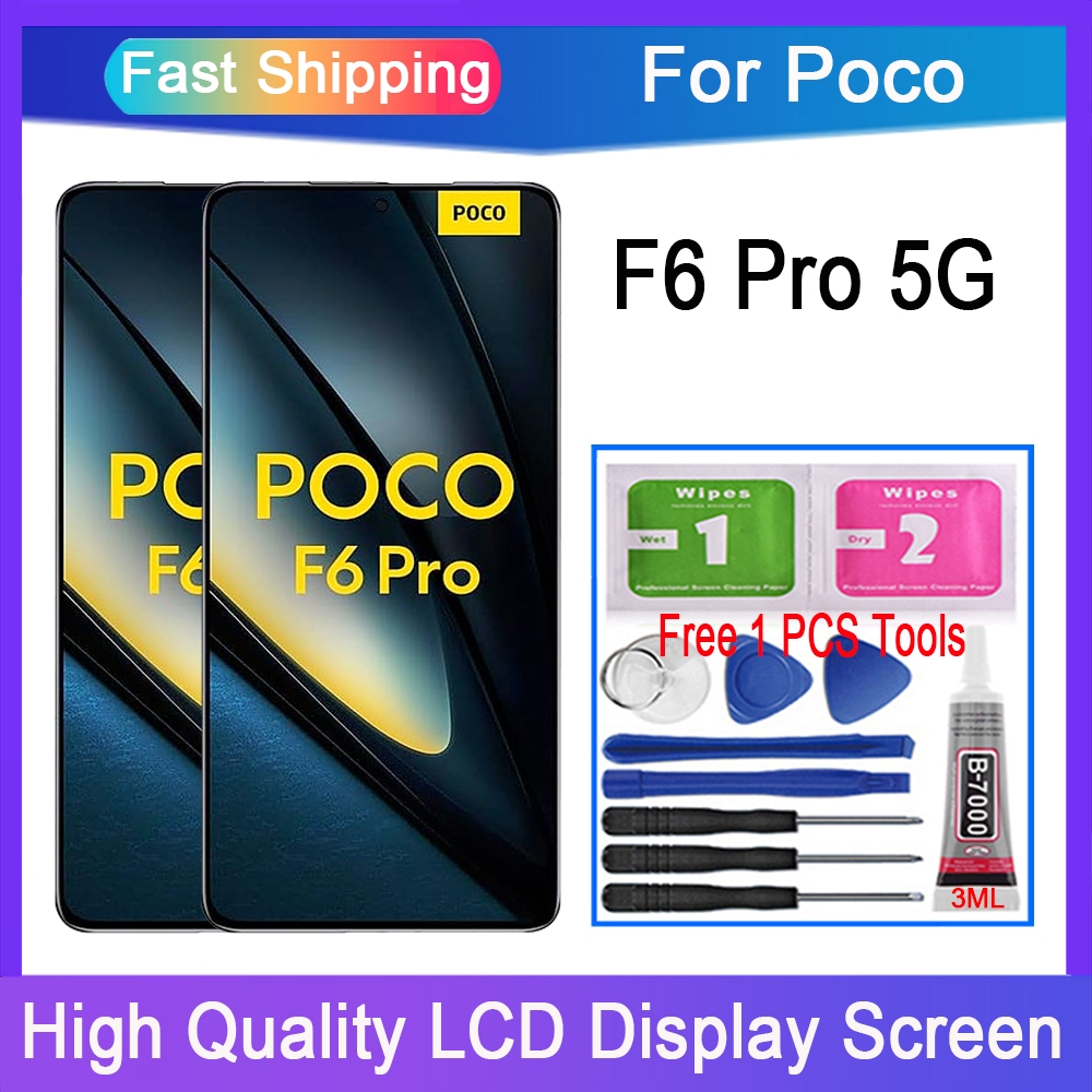 OEM For AMOLED TFT Poco F6 Pro 5G LCD Display Touch Screen With Frame ...