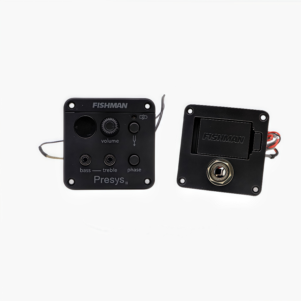 FISHMAN Presys II Guitar Pickup ISYS+ Onboard EQ Preamp System Bass Treble 2 Bands with Tuner ...