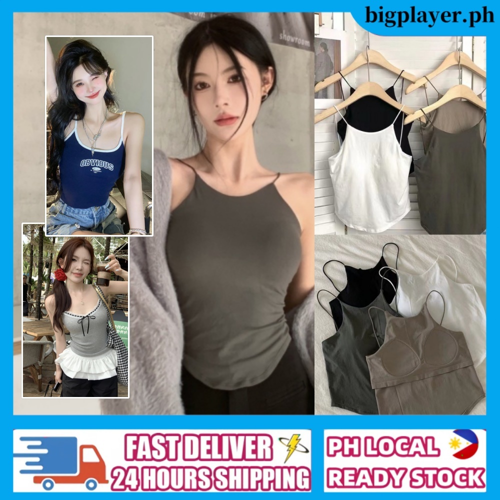 COLET STRING Top Double Lining Croptop No Pads Basic Top For Women【PH ...