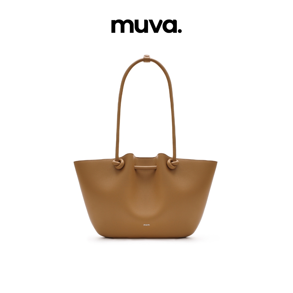 MUVA Tote Bag Single Shoulder Mother-and-Daughter Bag Genuine Leather ...
