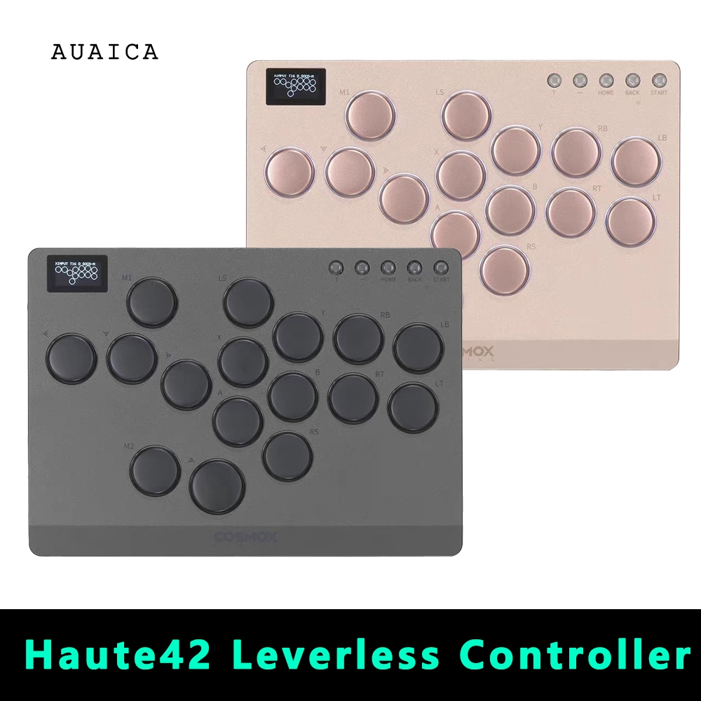 Haute42 M-Lite Aluminum Alloy Hitbox Leverless Arcade Stick Fighting ...