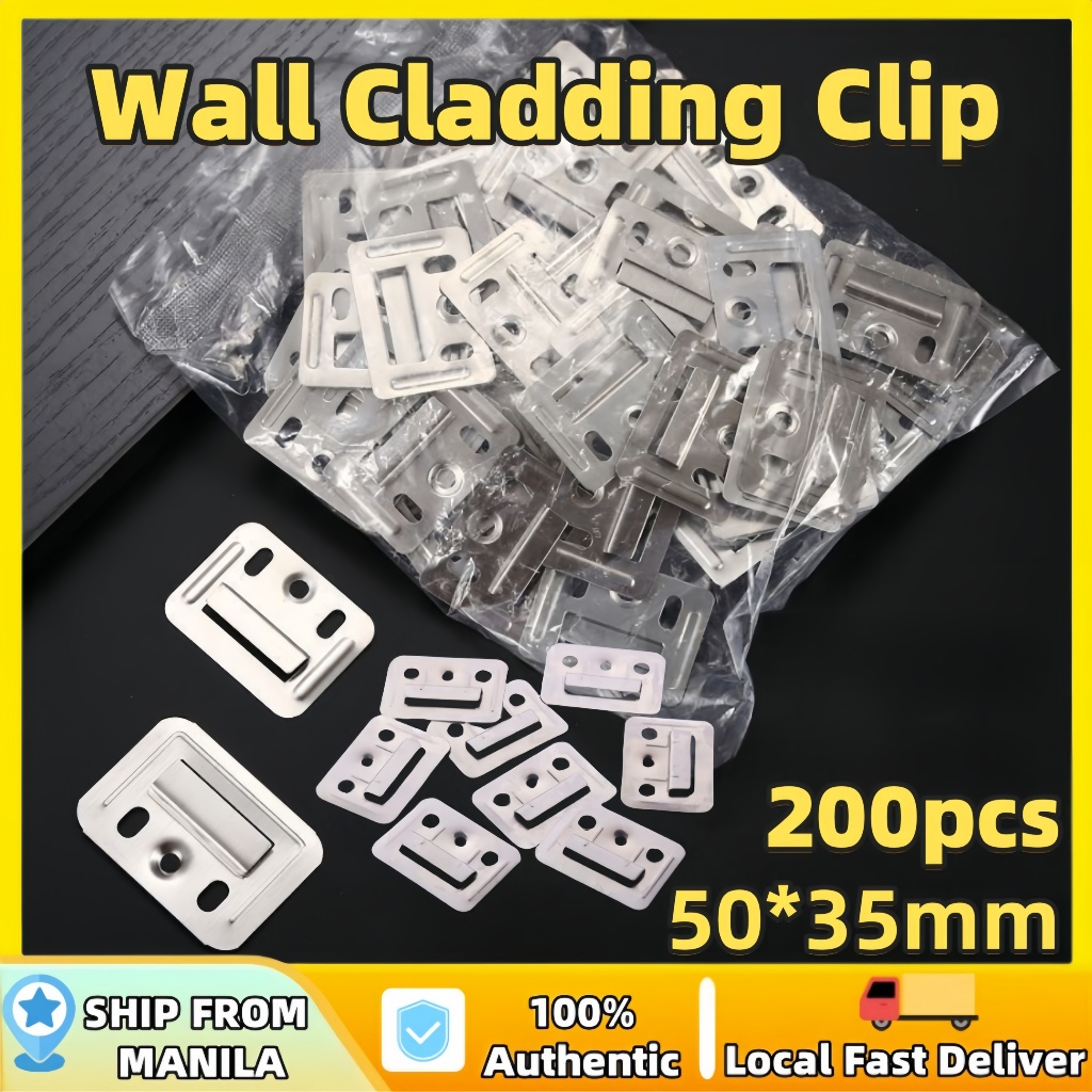200pcs Wall Cladding Clip/Metal PVC Wall Panel Clip/Fluted Wall Panel ...