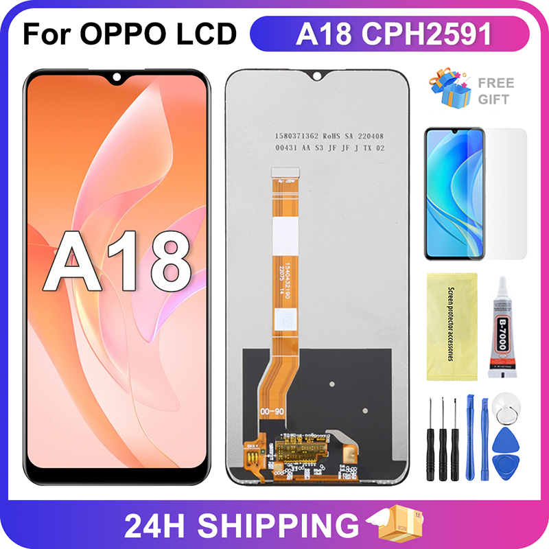 LCD With Frame For OPPO A18 LCD Display Touch Screen Digitizer Assembly ...