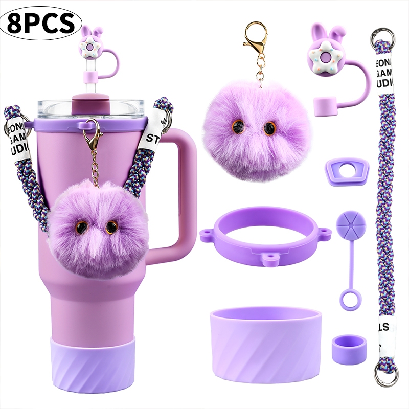 Stanley Cup Accessories Kit includes 1 water bottle handle strap, 1 cup ...