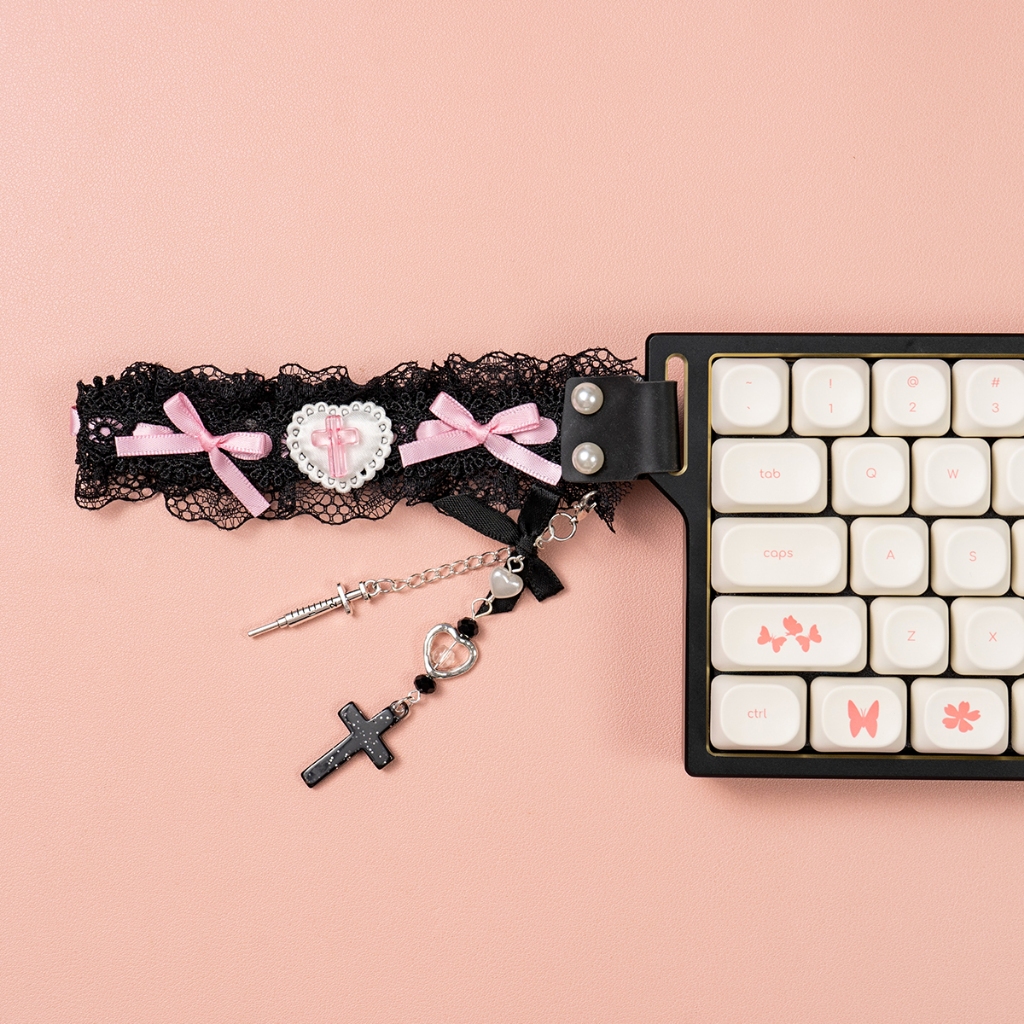 Multiple Universal Lacy pendant keyboard Strap Decorative with Stick-on ...