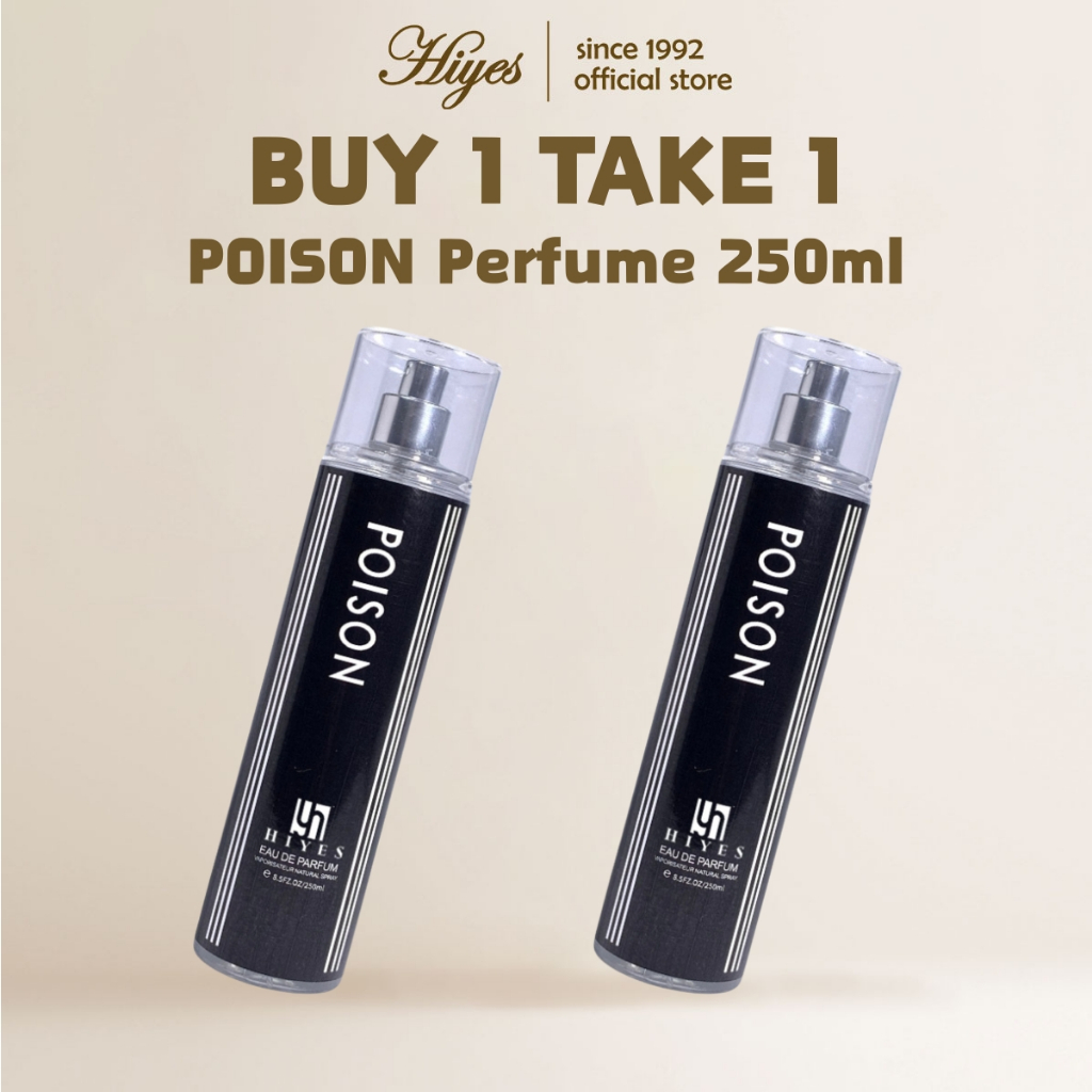HIYES【Buy 1 Take 1】250ml Poison Perfume Spray For Men Oil Based Long ...