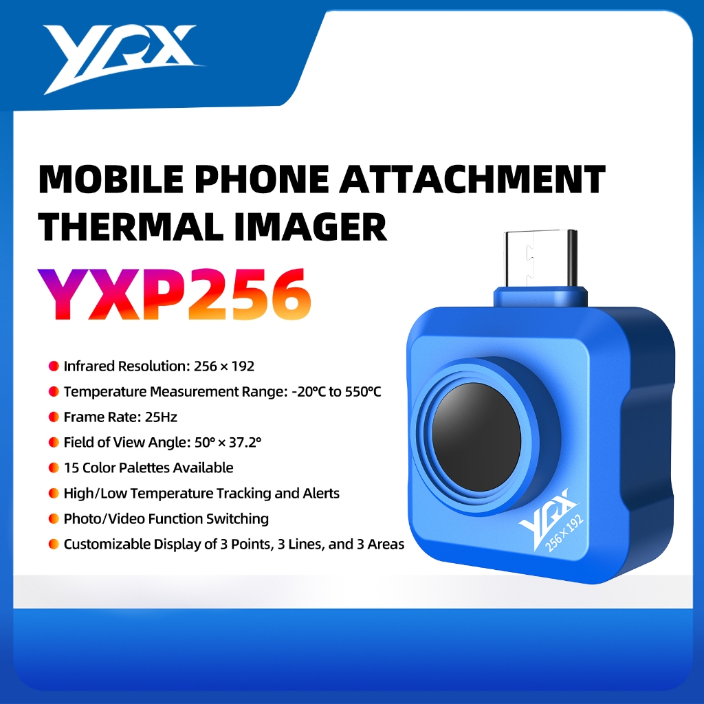YXP256 Mobile thermal imager Android infrared probe thermal imaging ...