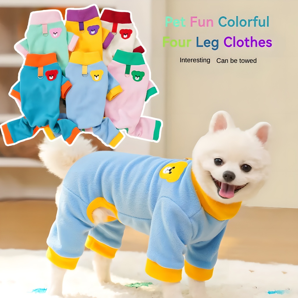 Cute Pet Clothes For Dog Traction Four-legged Clothes Dog Clothes ...