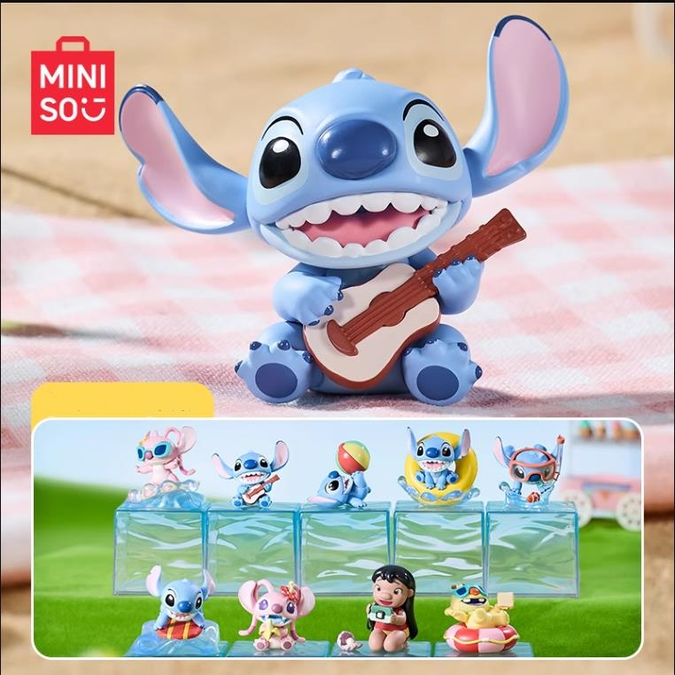 Miniso Disney Stitch Summer Party Series Blind Box Toy Collection Angel ...