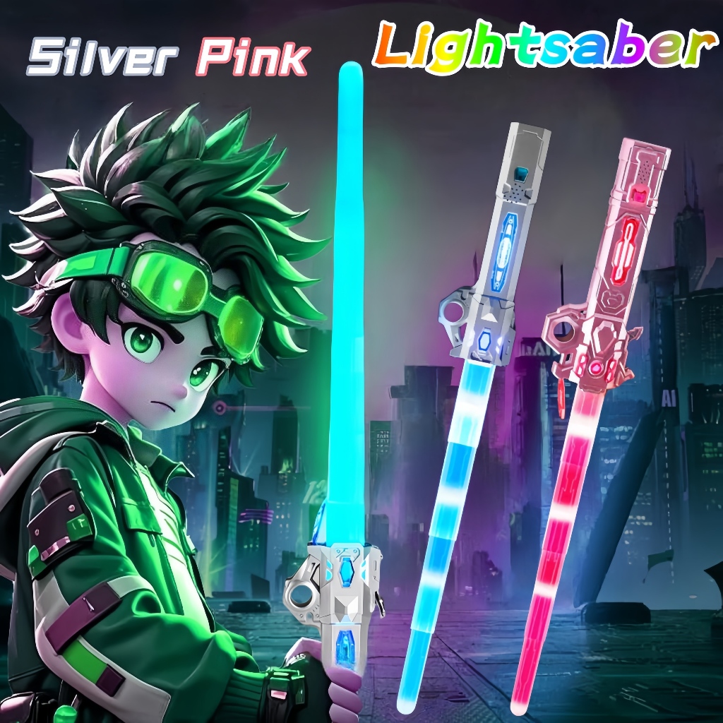 Laser Double Sword Toy Star Wars Lightsaber Sound Effect Flash Stick ...