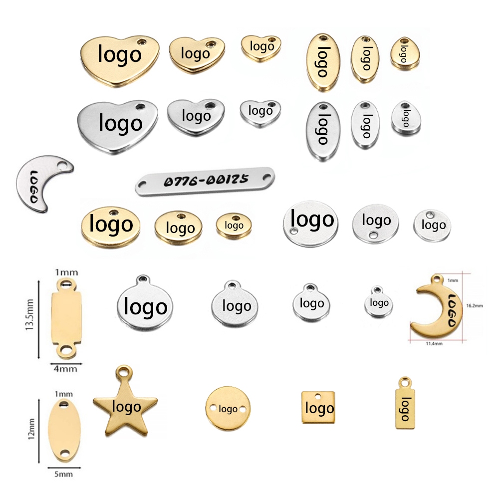 wholesale Customized Laser Engraving Name LOGO Stainless Steel ...