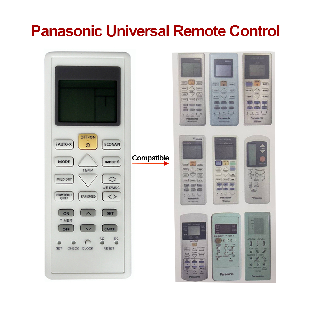 Panasonic Aircon Remote Control Universal Remote Control for All Models ...